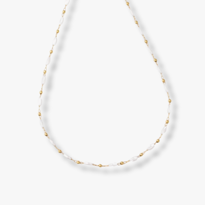 Camilla Rice Bead Pearl Necklace – Liv Bella Vita